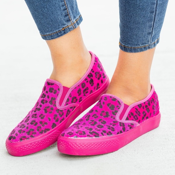 bucco | Shoes | Leopard Print Pony Hair Slipon Sneakers | Poshmark